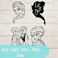 Elsa Magical Winter Princess Svg Png Cut File for Cricut & Silhouette ...