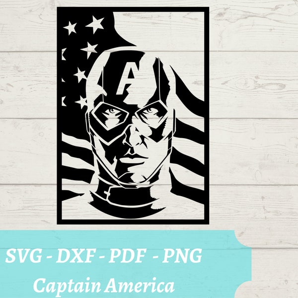 Captain America Svg - Etsy