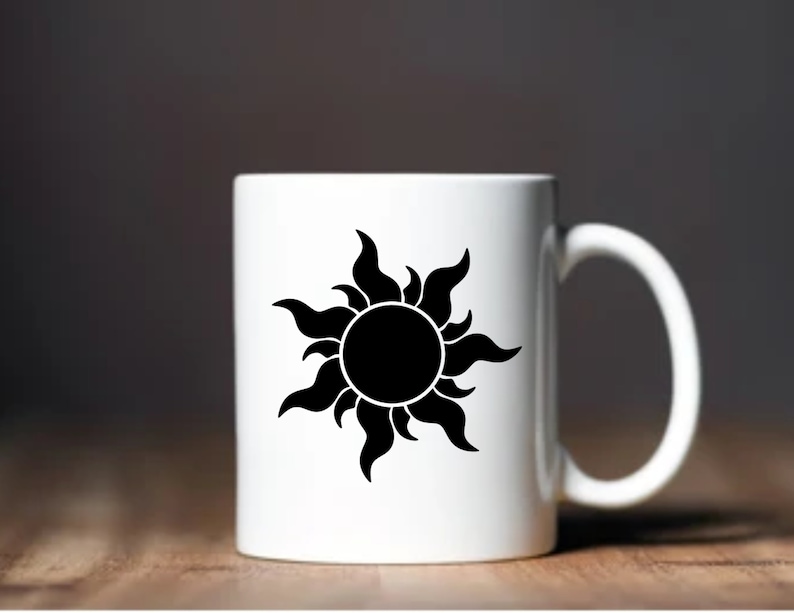 Sun SVG Laser Cut File, Tangled Corona Sun Rapunzel Download Digital ...