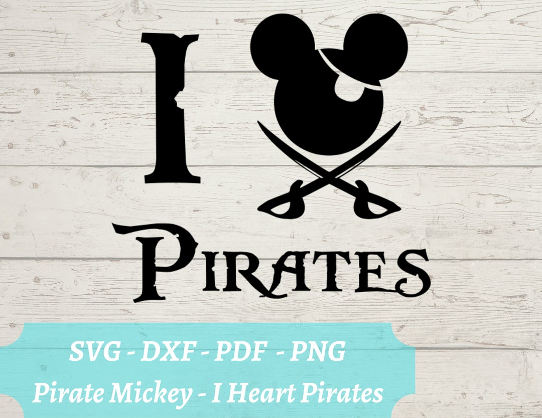 Mickey Pirate SVG - Pirates of the Caribbean Download Digital File ...