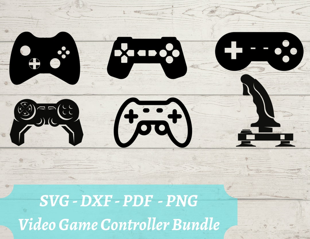 Video Game Controllers SVG Bundle - Arcade Game Joy Stick Controller ...