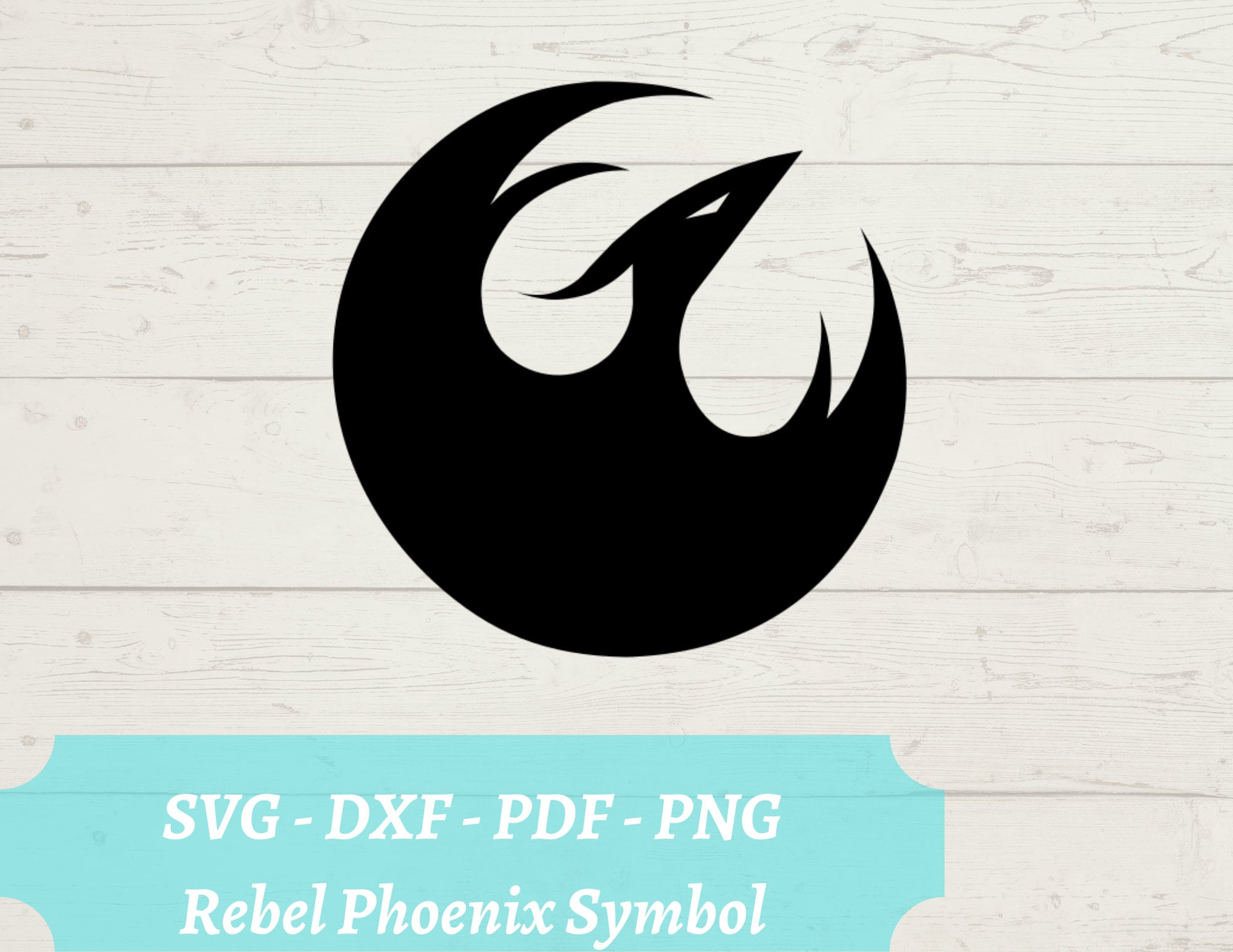 Rebel Phoenix Symbol SVG File, Star Wars Rebel Alliance Download ...