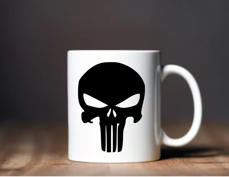 The Punisher Symbol SVG File, Punisher Skull Download Digital File ...