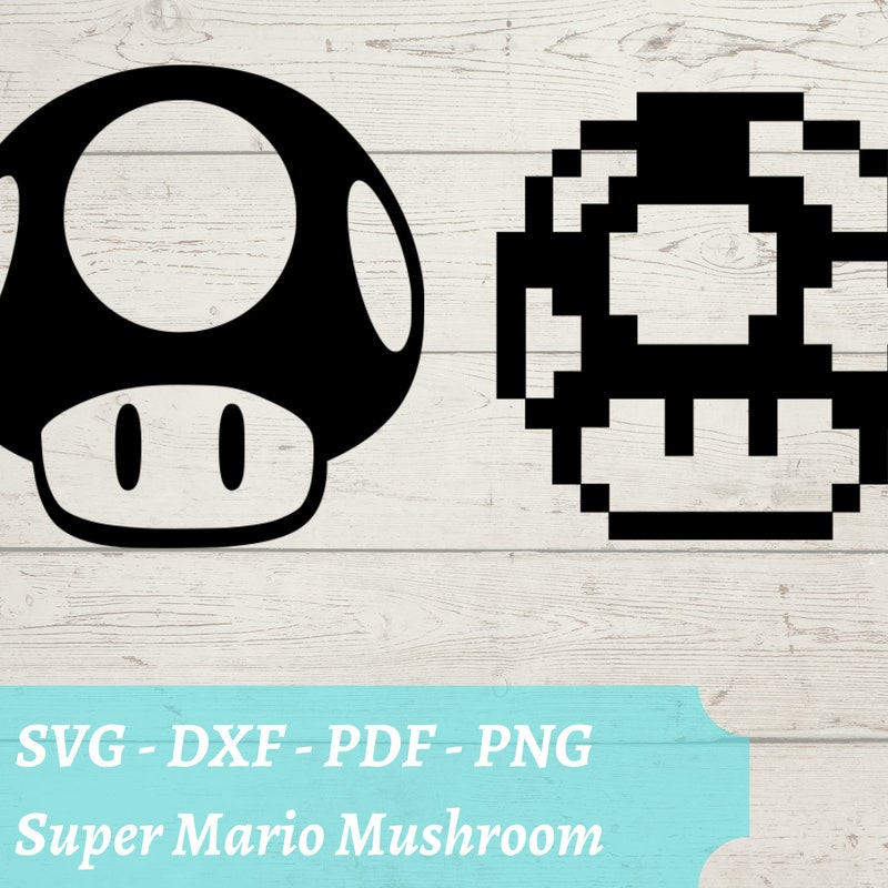 Pixel Art Mushroom - Etsy