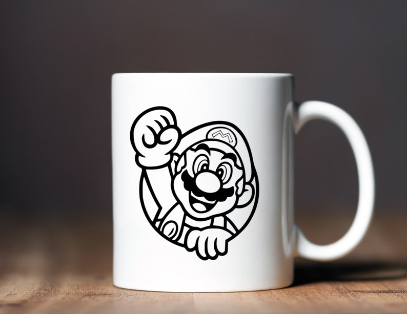 Mario SVG File, Video Game Super Mario Bros, Download Digital File ...