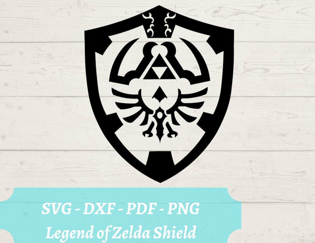 Link Shield Legend of Zelda SVG File, Video Game Download Digital File ...