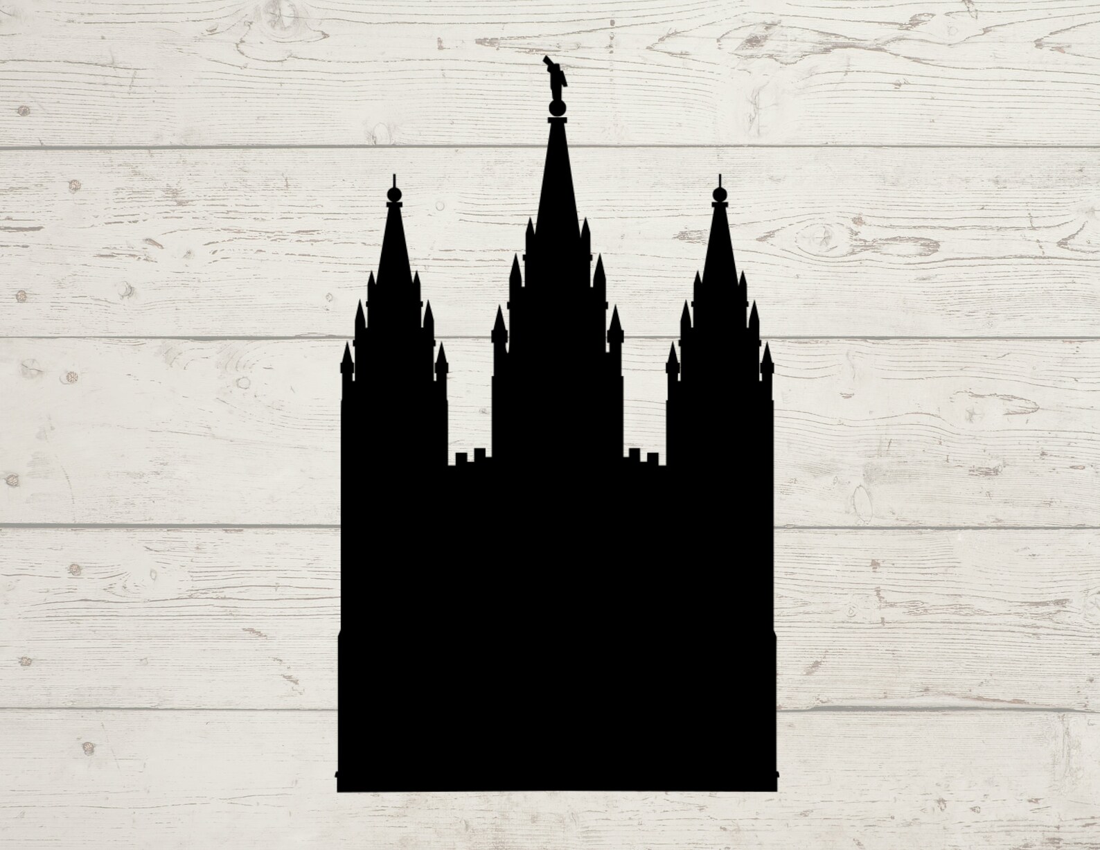 SLC Temple SVG Laser Cut File, Salt Lake City Temple Religious Decor ...