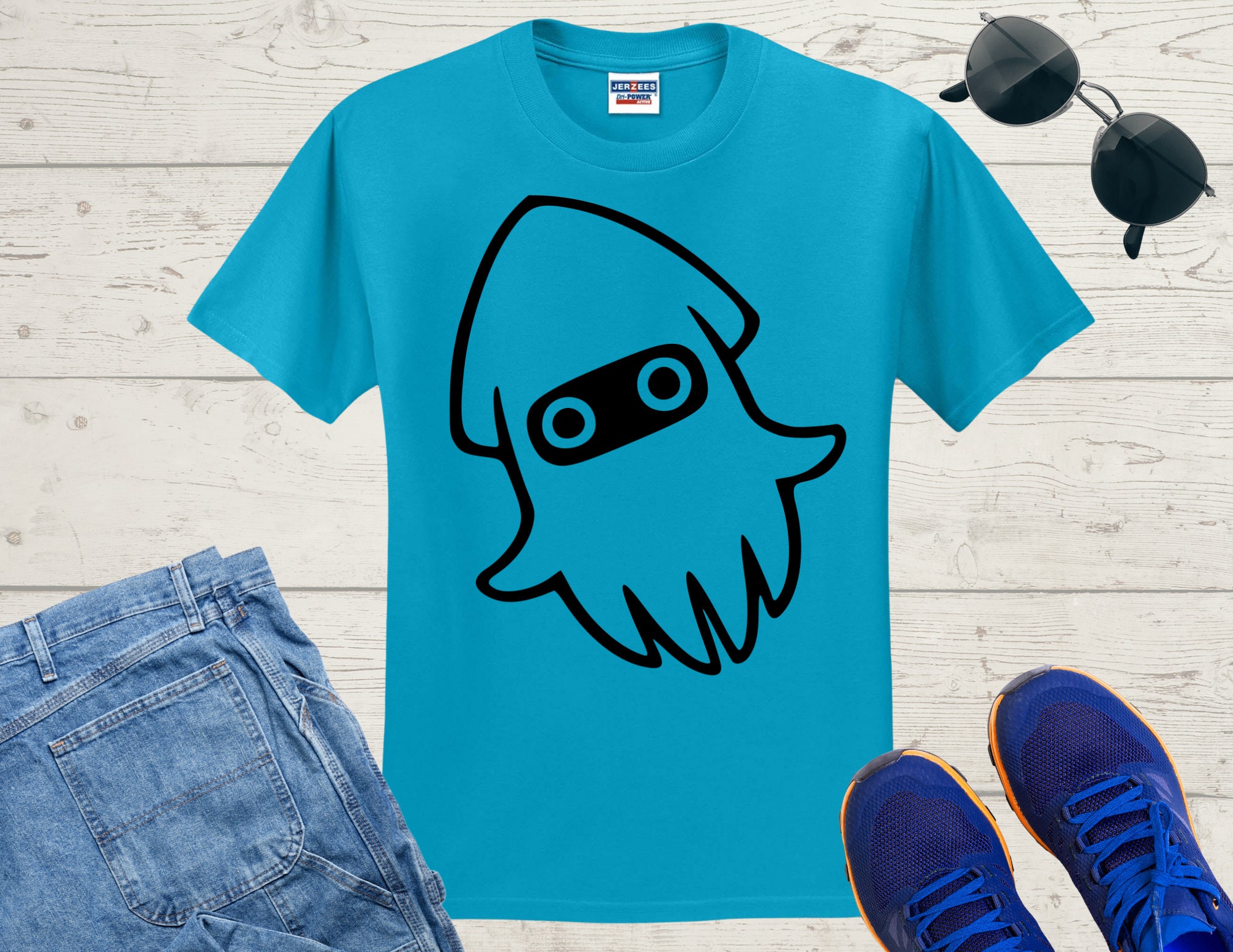 Blooper Squid SVG File, Video Game Underwater Fish From Super Mario ...