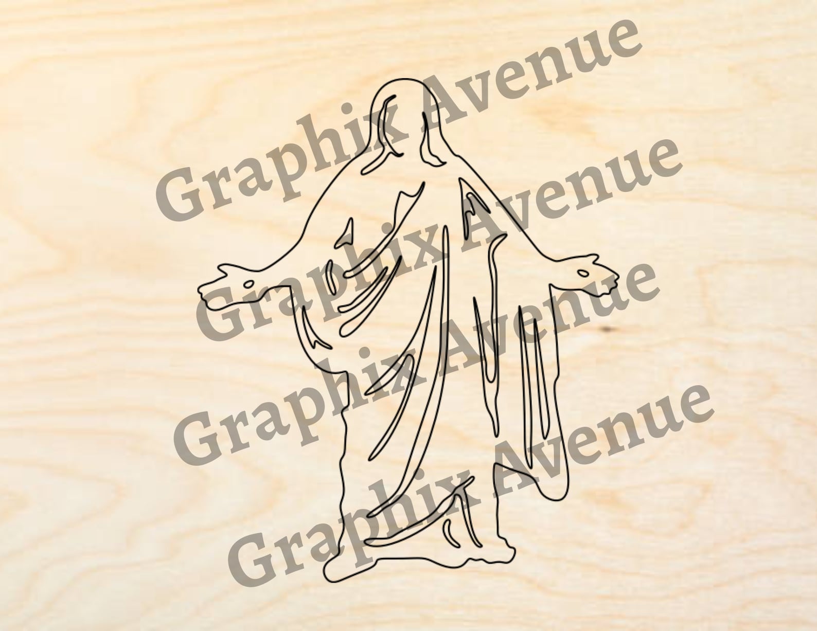 Christus SVG Laser Cut File, Jesus Christ Religious Decor, Christus ...