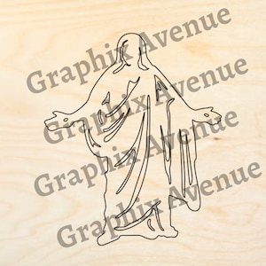 Christus SVG Laser Cut File, Jesus Christ Religious Decor, Christus ...
