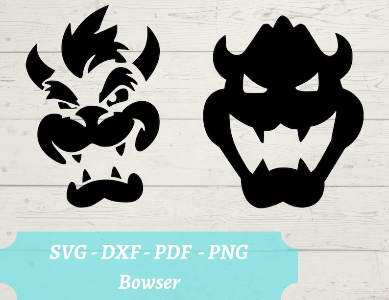 Bowser SVG File Super Mario Bros Bowser Download Digital - Etsy Canada
