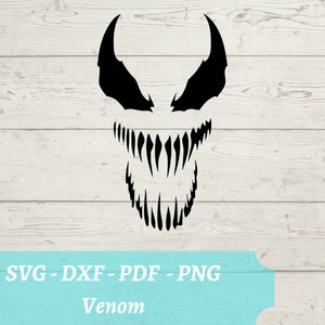 Venom SVG File, Download Digital File - Dxf, Pdf, Png - Cricut ...