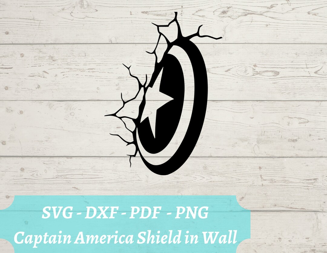 Captain America Shield SVG File, First Avenger Cap Wall Decor Download ...