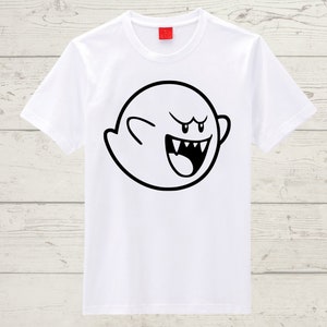 Boo Ghost SVG File, Video Game Boo From Super Mario Bros, Download ...