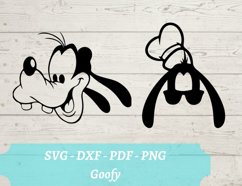 Goofy SVG Laser Cut File, Download Digital File - Svg, Dxf, Pdf, and ...