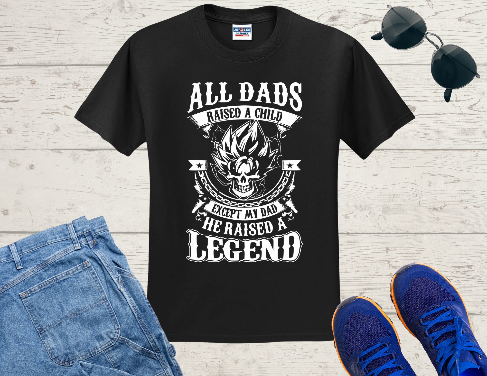 All Dads Raised a Child Mydad He Raised A Legend SVG File, Instant ...
