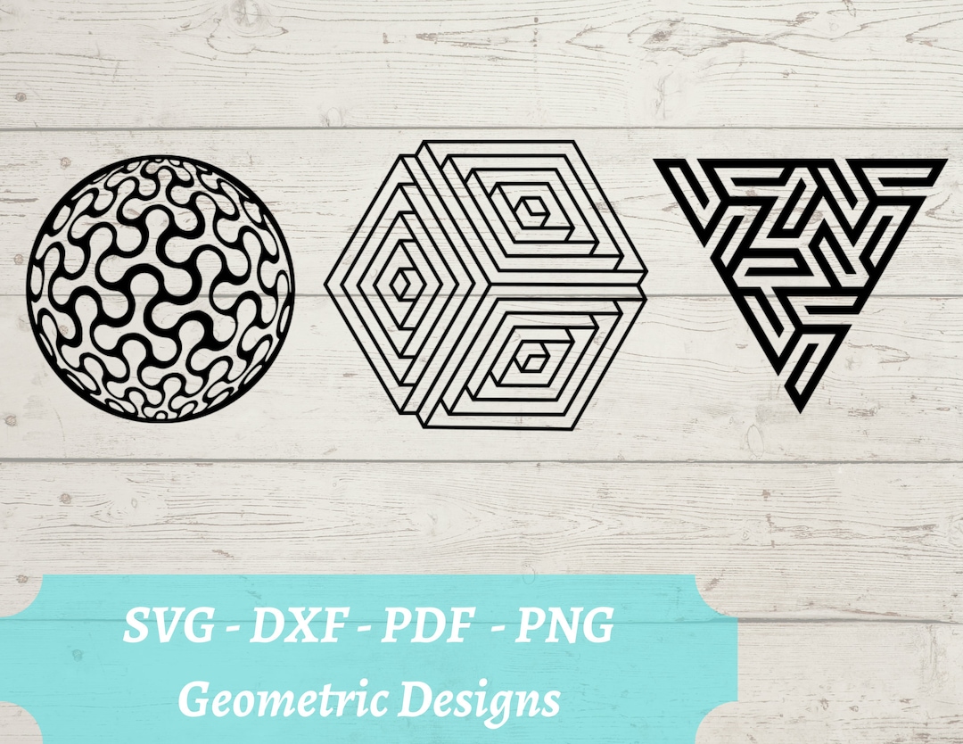 Geometric Designs SVG - Artistic Geometry Download Digital File - Svg ...