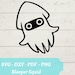 Blooper Squid SVG File, Video Game Underwater Fish From Super Mario ...