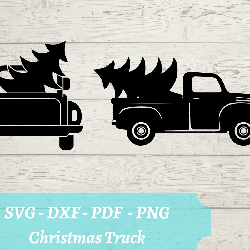 Xmas Tree Truck Dxf File - Etsy