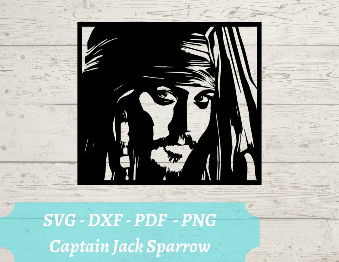 Captain Jack Sparrow SVG Pirates of the Caribbean Download Digital File ...
