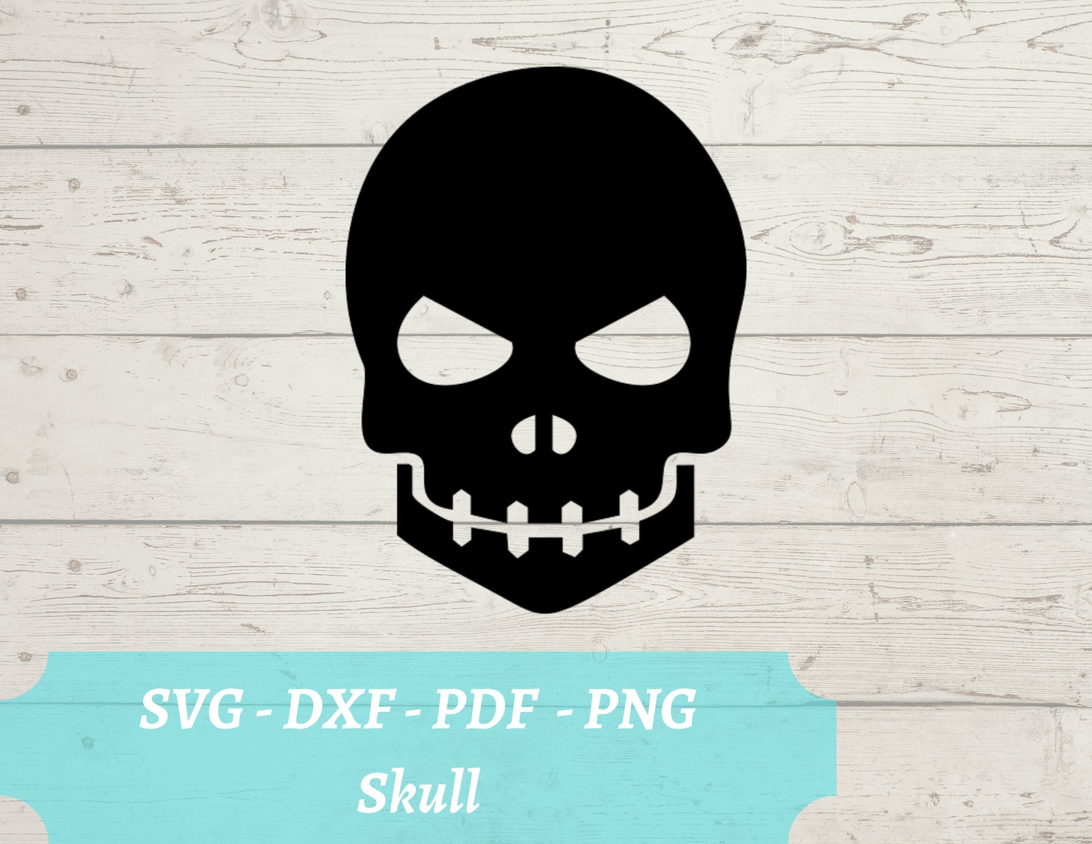 Skull SVG File, Skeleton Skull Instant Download Digital File - Dxf, Pdf ...