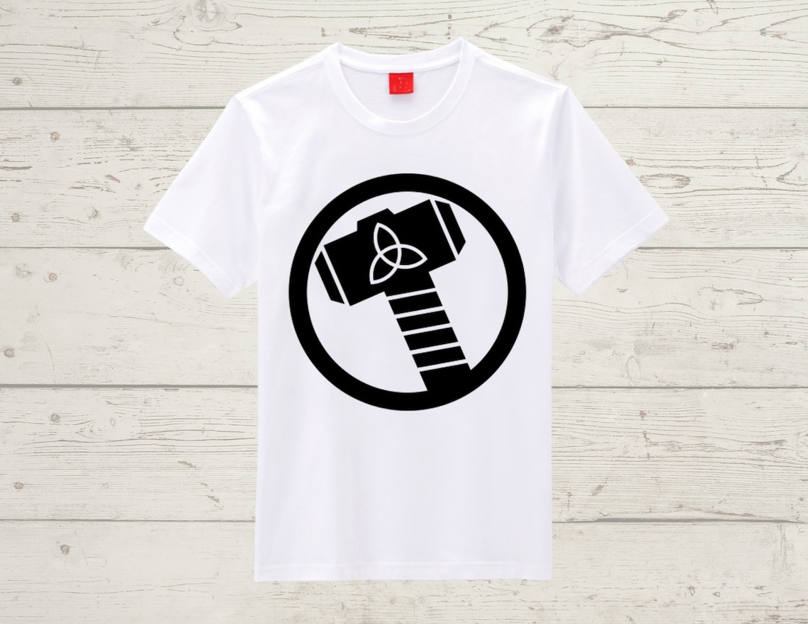 Thor Hammer Symbol SVG File, Mjolnir Digital File - Dxf, Pdf, Png ...