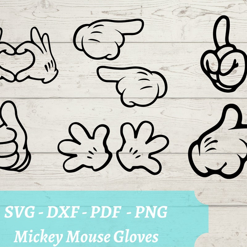 6 7 Mickey Mouse Hands - Etsy UK