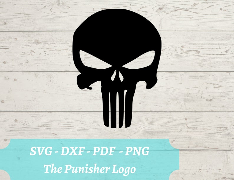 The Punisher Symbol SVG File, Punisher Skull Download Digital File ...