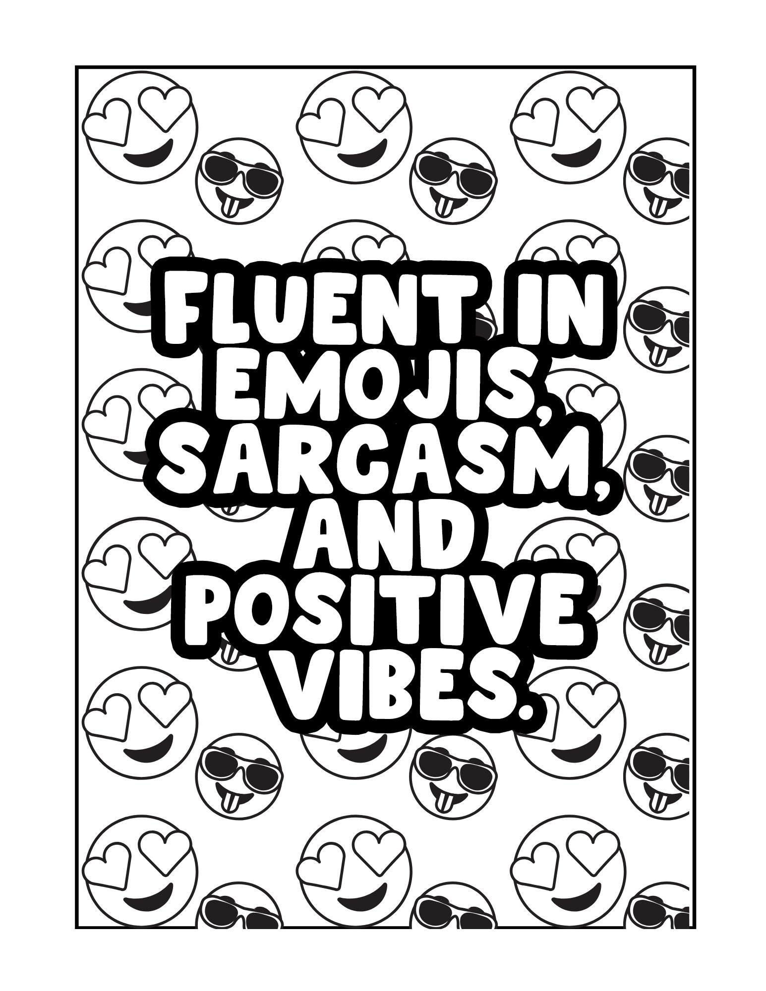 Quirky Adult Motivational Coloring Pages - Etsy
