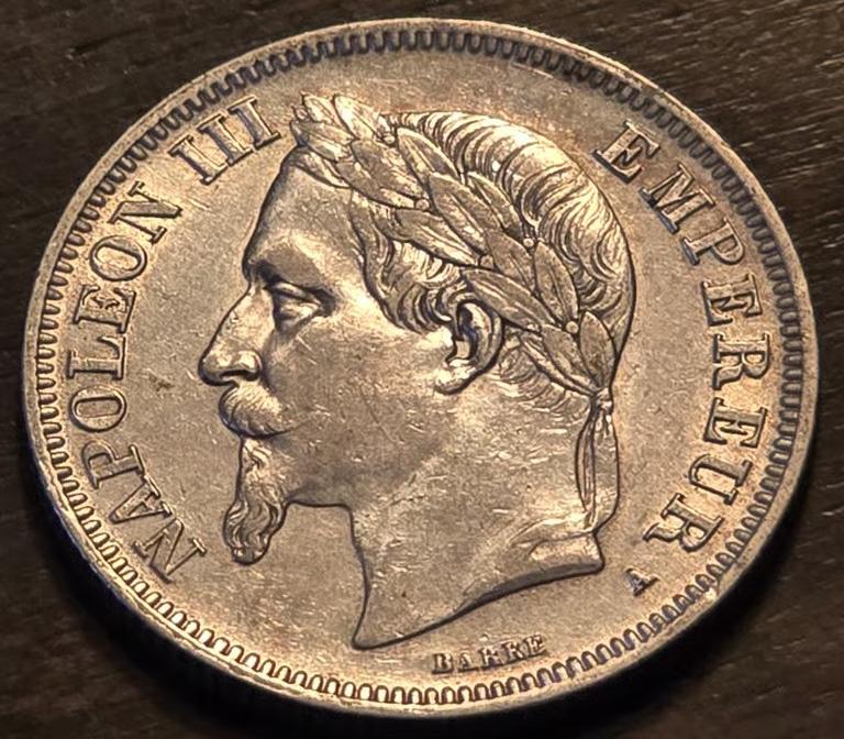 1867A French 2 Francs *SILVER* Incredibly Rare Coin! - Etsy