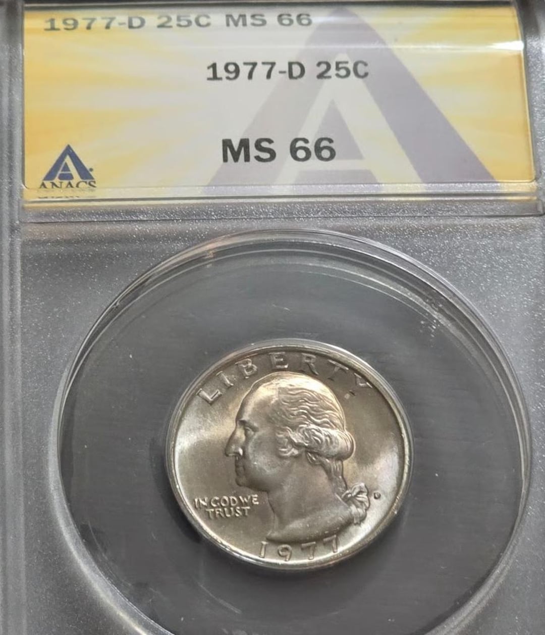 1977-D Washington Quarter- Certified Grade of MS66!!! - Etsy