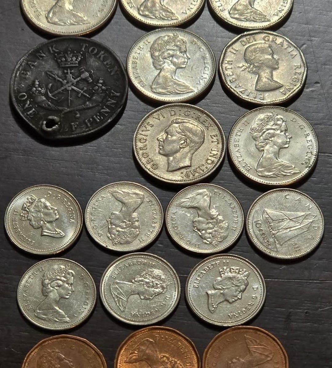 HUGE VARIETY of Canadian Coins - 18 Great Coins From 1857 to Modern Era ...