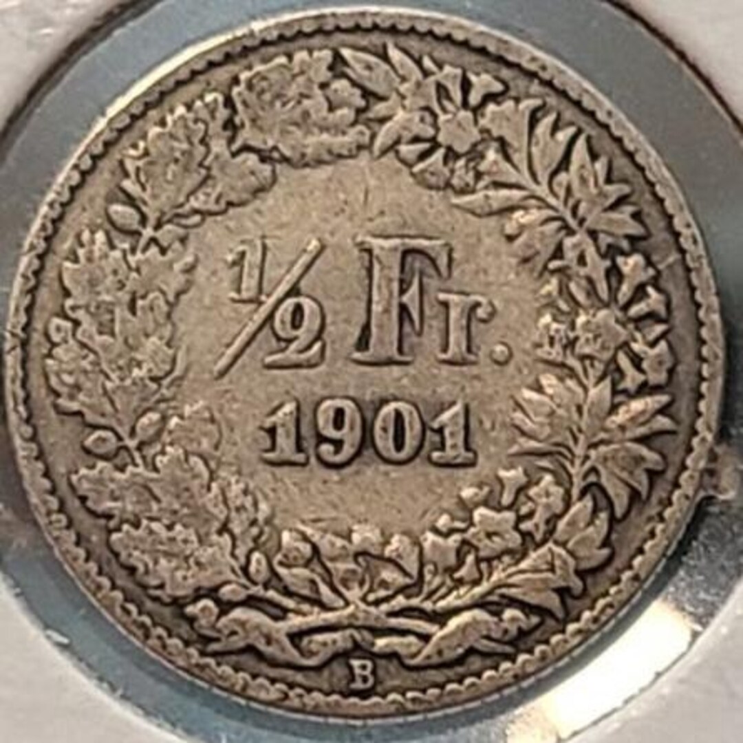 1901 Swiss Half Franc - ***SILVER*** Antique Coin!!! - Etsy