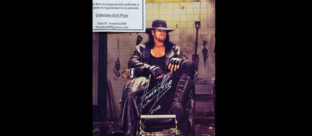 Mark William Calaway the Undertaker Rare Signed Autographed 8x10 Photo ...