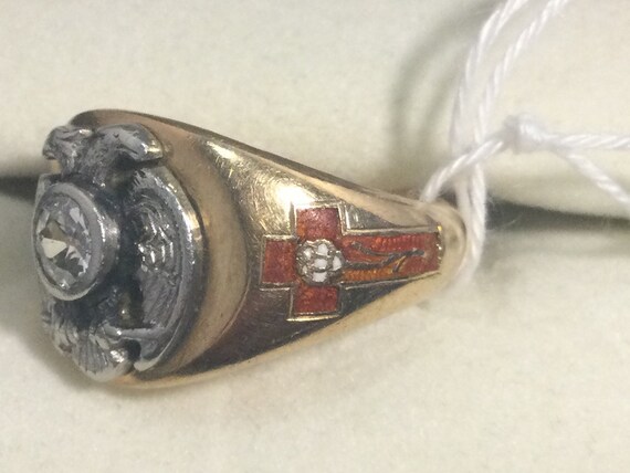 Regal Masonic Men's 14K Gold Diamond Ring...32nd Degr… - Gem