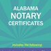 State of Alabama-three Notary Certificates: Acknowledgment, Jurat ...