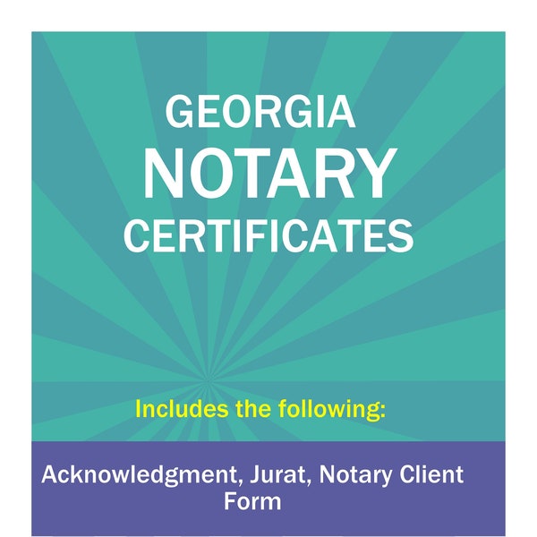 Notarial Certificates - Etsy