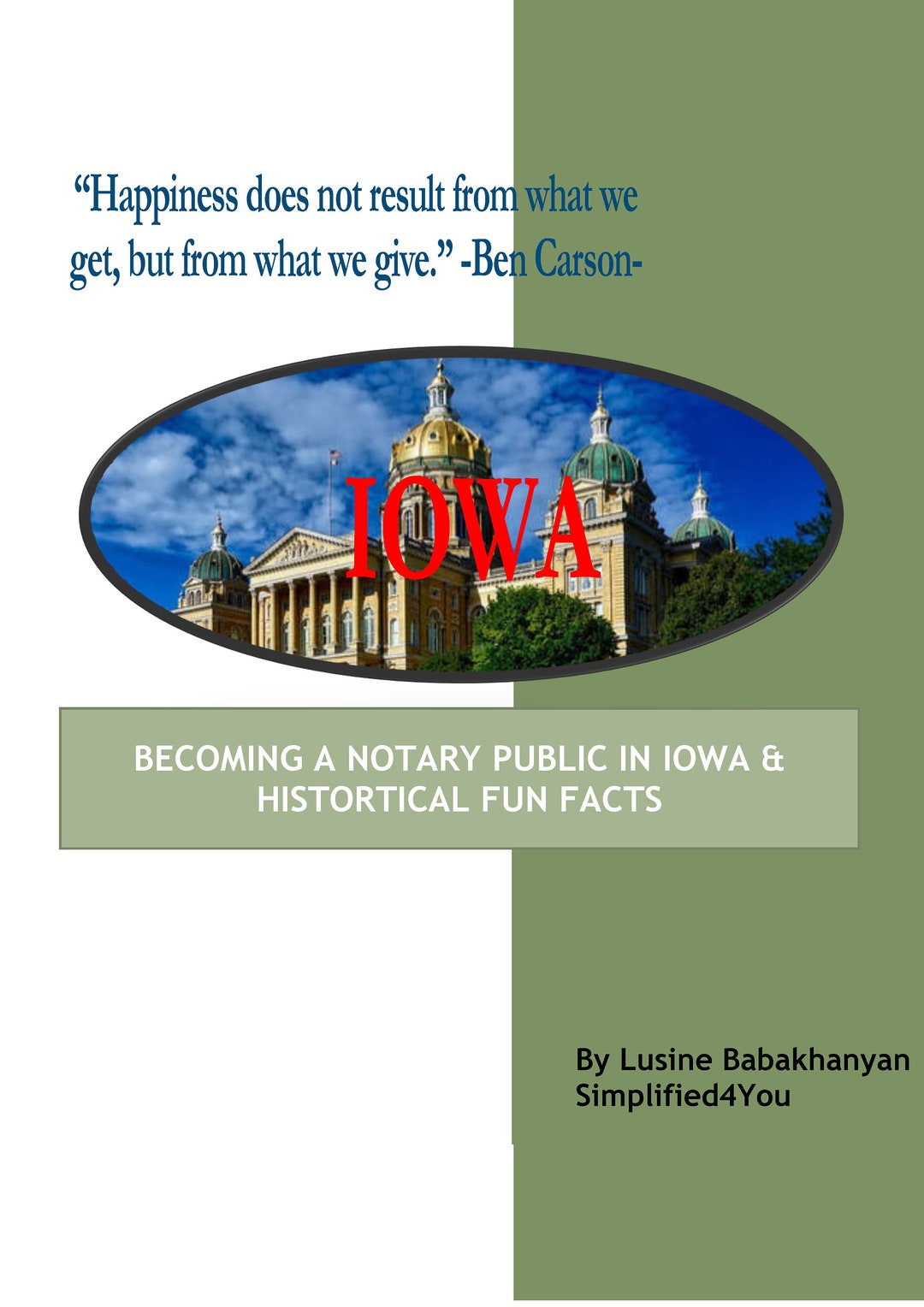 Iowa---how to Become Notary Public in IOWA STATE & Historical Fun Facts ...