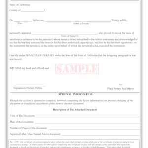 California Notary Certificates: Acknowledgment, Jurat, Power of ...