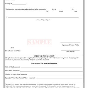 State of Ohio-three Notary Certificates: Acknowledgment, Jurat, Notary ...