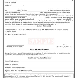 California Notary Certificates: Acknowledgment, Jurat, Power of ...
