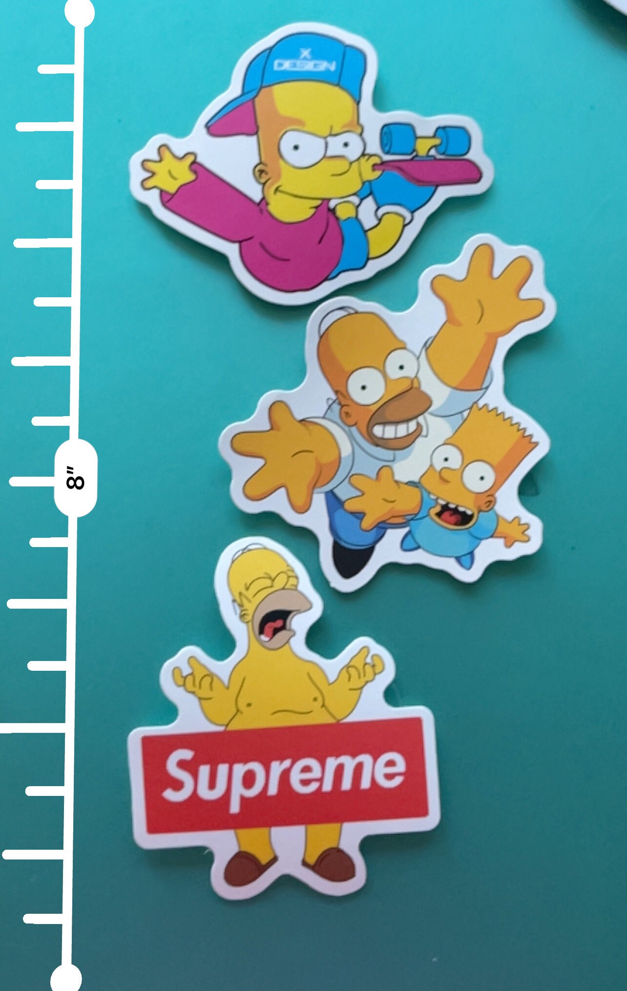 Set of 3 Homer & Bart Simpson Stickers, High Quality Die Cut Vinyl ...