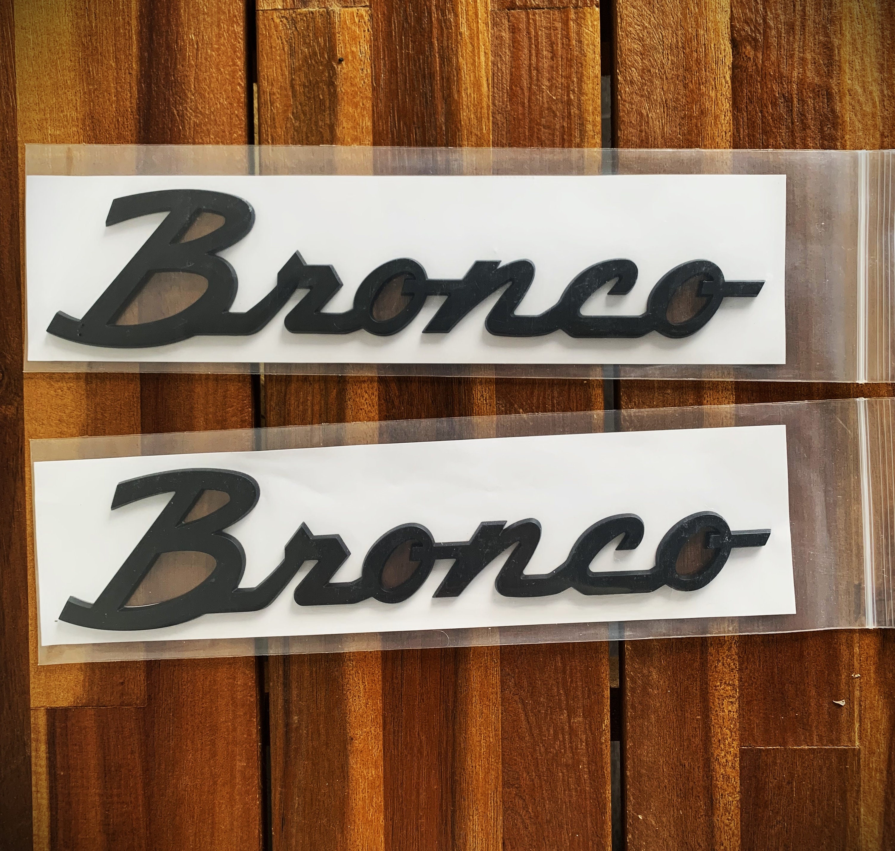 Bronco Emblem Badge Classic Style Script - Etsy