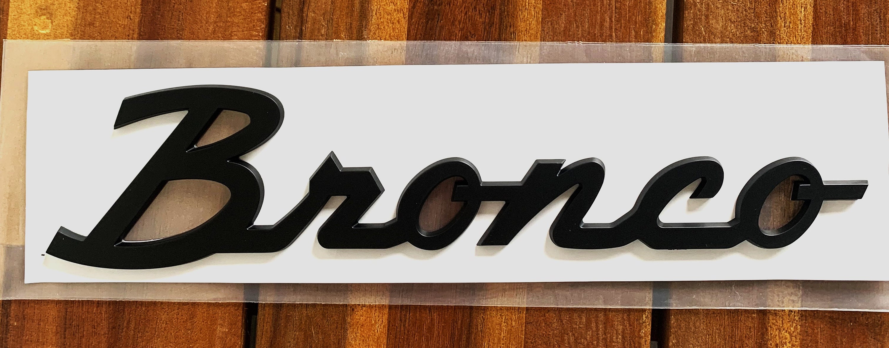 Bronco Emblem Badge Classic Style Script - Etsy