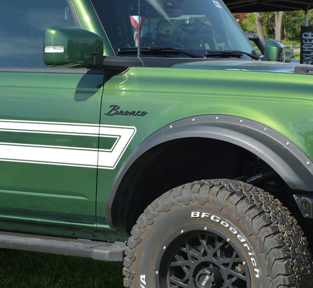 Bronco Emblem Badge – Vintage Style Adhesive for Ford Bronco | Matte ...