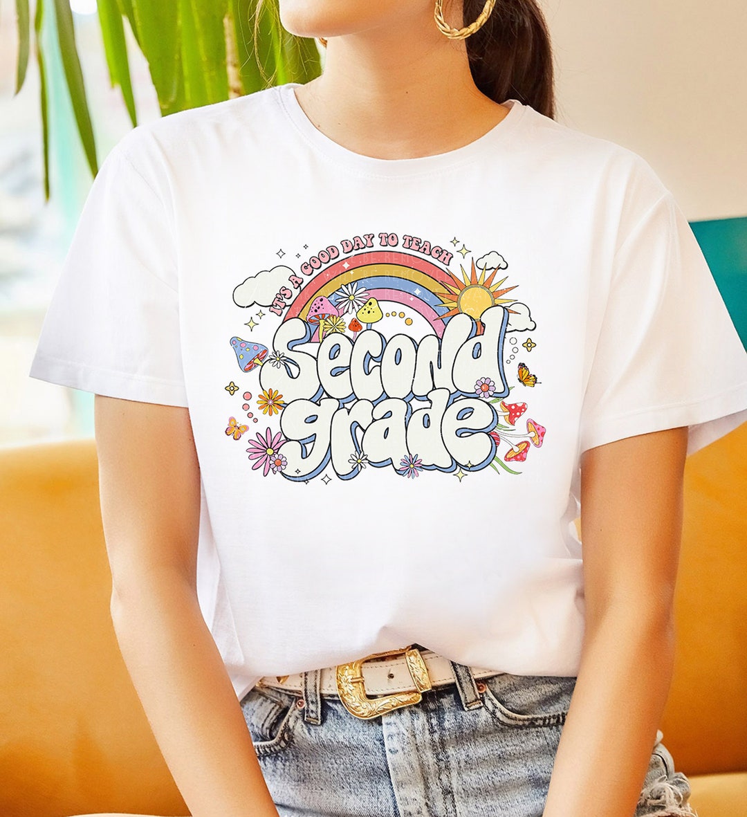 It's A Good Day to Teach Second Grade Shirt Retro 2nd Grade Teacher T ...