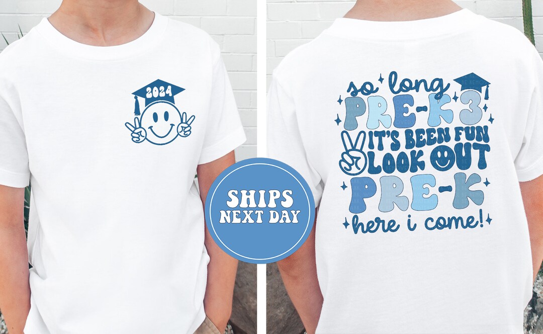 Pre-k3 Graduation Shirt Last Day of School Tee Toddler T-shirt Prek3 ...