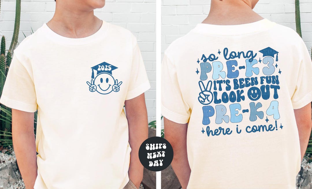 Pre-k3 Graduation Shirt Last Day of School Tee Toddler T-shirt Prek3 ...