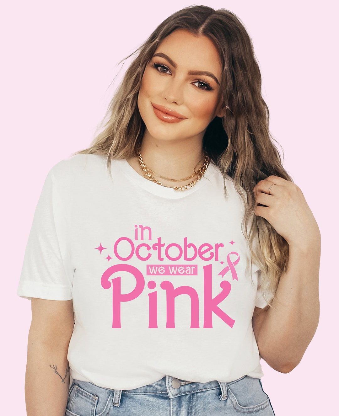 Breast Cancer Awareness Shirt Breast Cancer Sweatshirt In October We