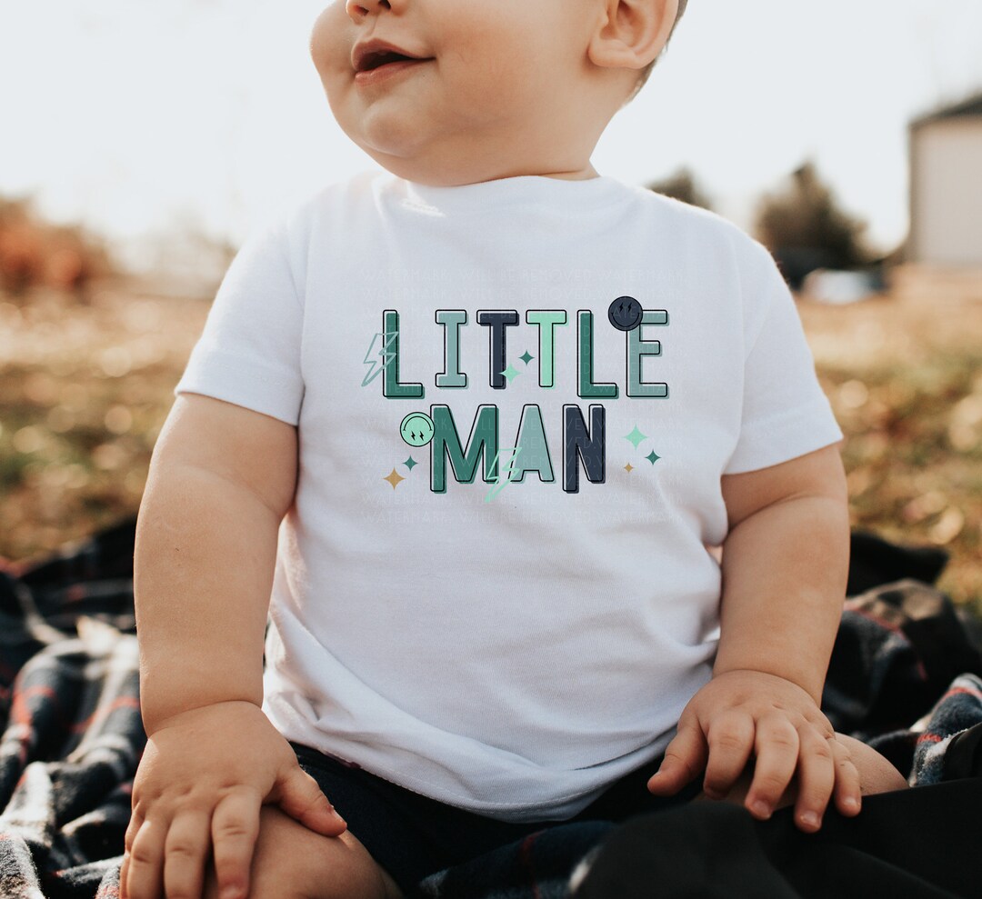 Little Man Toddler Shirt Cute Smiley Face Kids Shirt Minimalist Natural ...